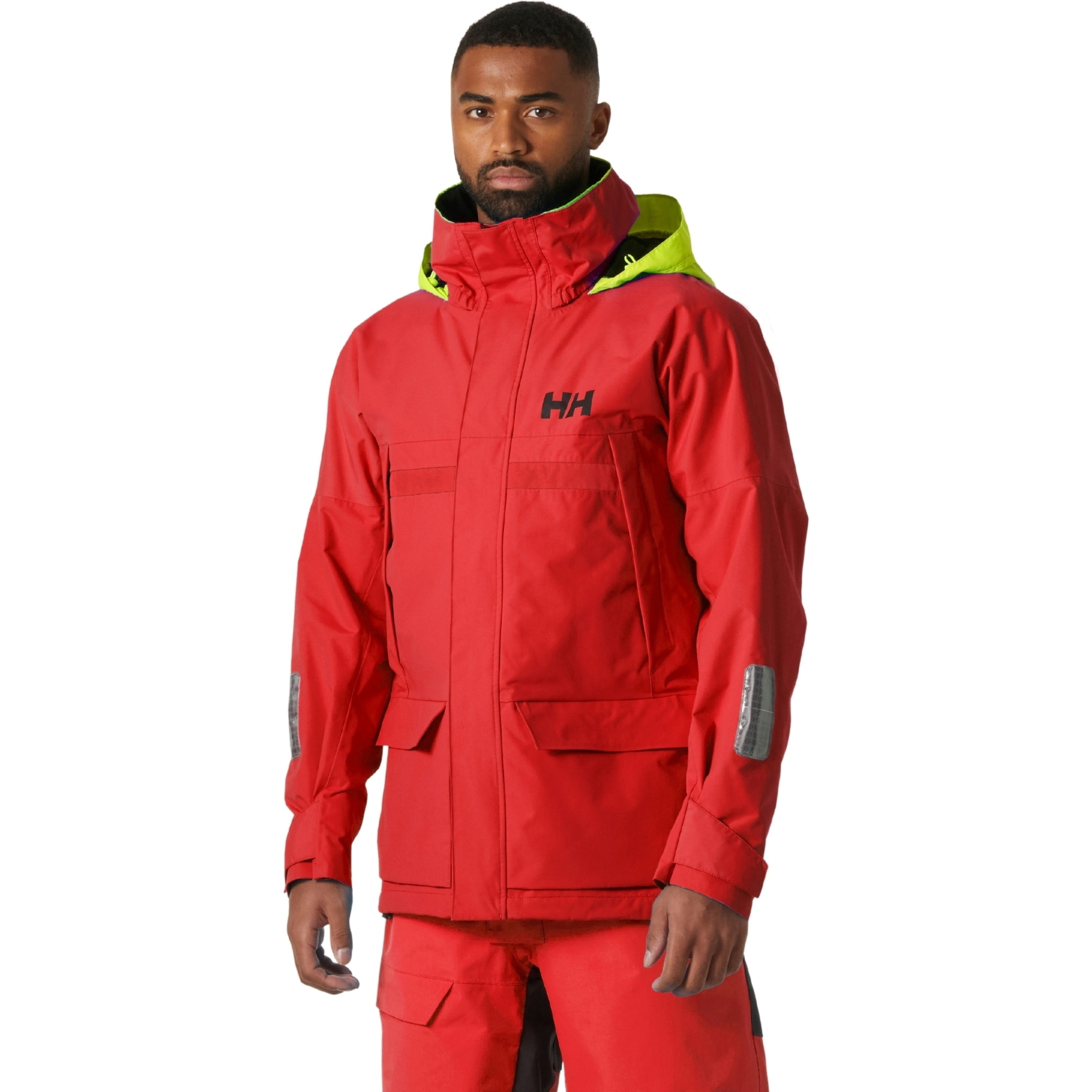 2025 Helly Hansen Mens Pier 4 0 Jacket 34484 - Alert Red - Sailing - Sailing | Wetsuit Outlet